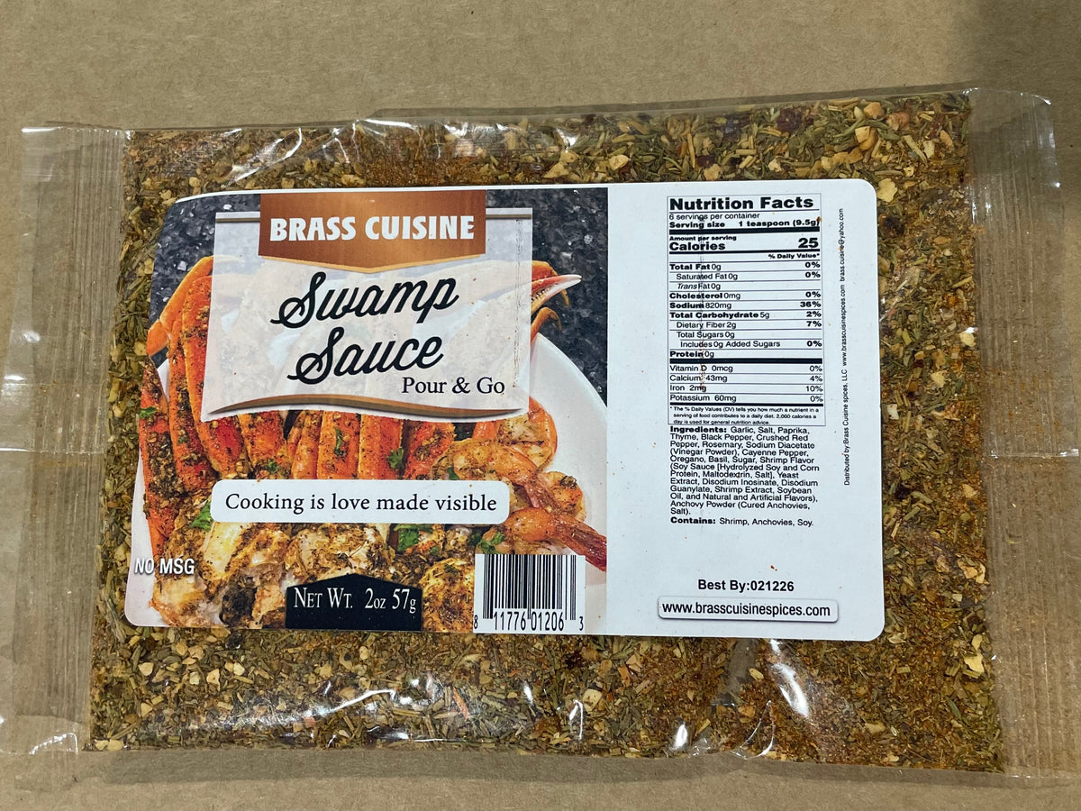 Brass Cuisine Swamp Sauce Seasoning – Brass Cuisine Spices