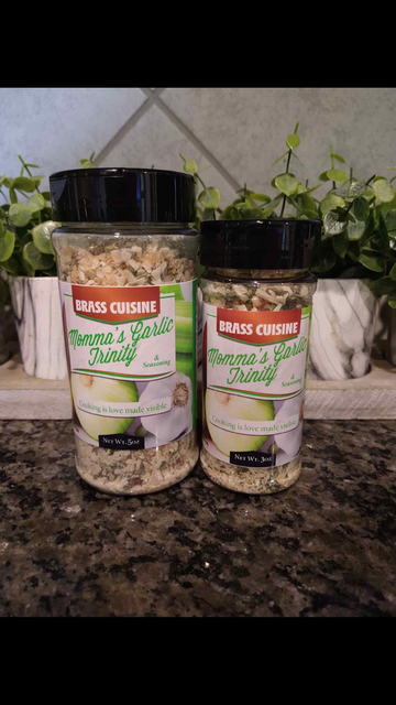 Brass Cuisine “Momma’s Garlic Trinity” – Brass Cuisine Spices